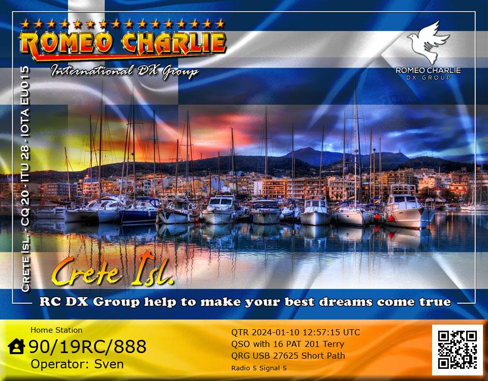 eQSL download & Paper QSL order - Roméo Charlie
